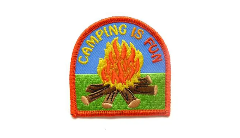 Camping Is Fun Badge