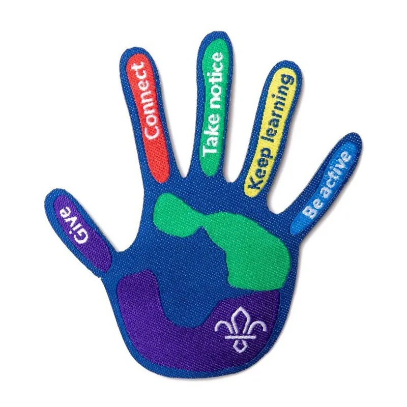Wellbeing Hand Scouting Fun Badge