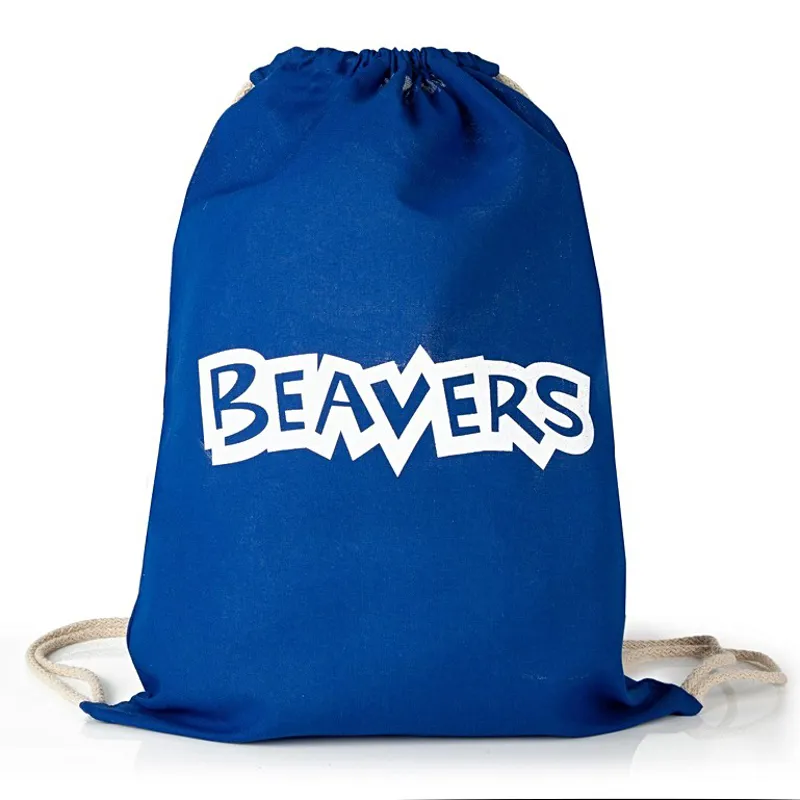 beavers drawstring bag