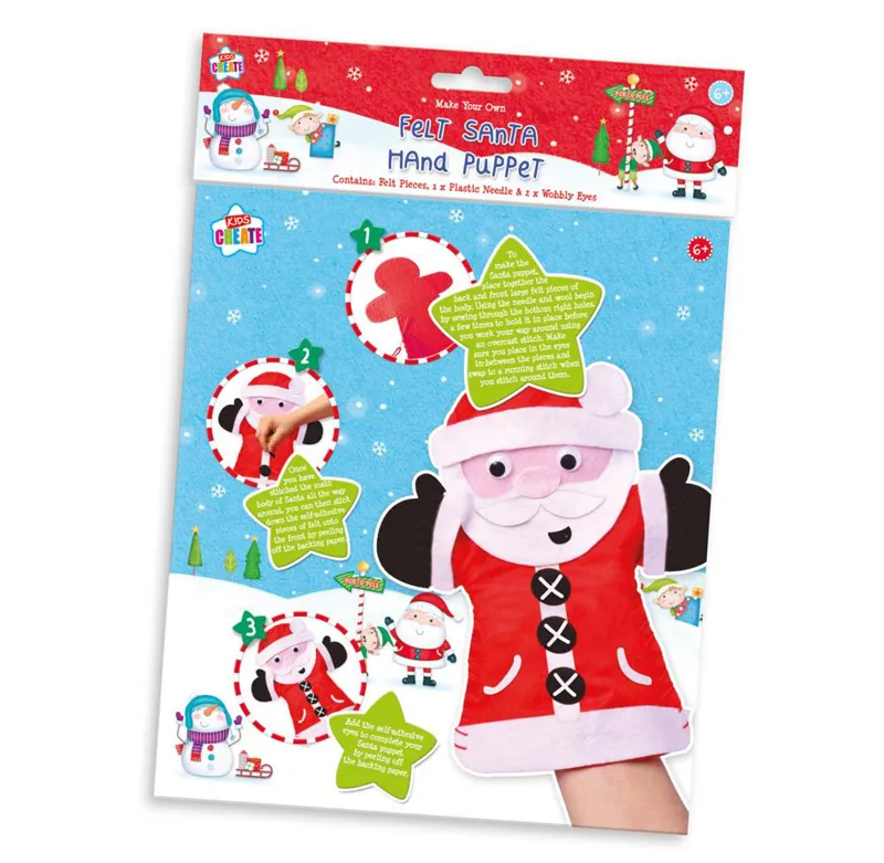 Make Your Own Santa Puppet